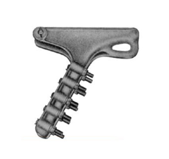 Pinza de sujeción cuadrante de alta resistencia para conductor T2